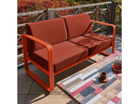 HANAH HOME Solaris Orange Tile Red