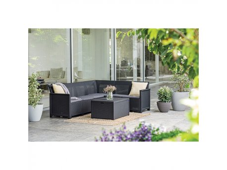 Bastenske garniture : KETER EMMA 6 seater sa box stolom Baštenski ...