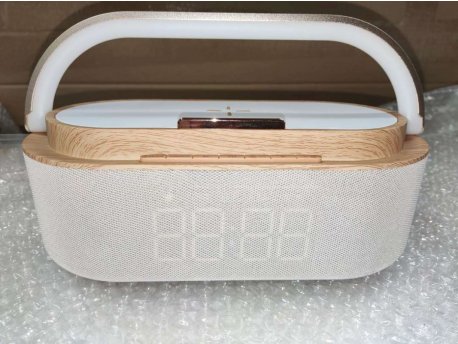 MOYE Bežični punjač, aurora lampa sa satom, radio uređajem ...