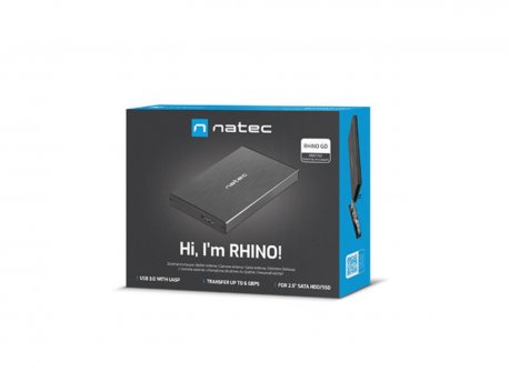 NATEC NKZ-0941RHINO GO, HDD/SSD External Enclosure 2.5'',