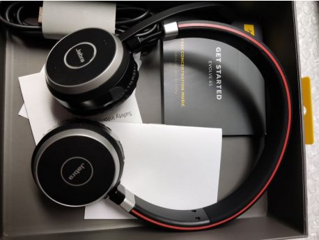 Slusalice i Mikrofoni : JABRA Evolve 65 SE, black/red OUTLET