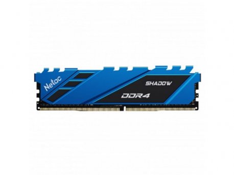 NETAC DIMM DDR4, 16GB, 3200MHz, Shadow C16 Blue (NTSDD4P32SP-16B)