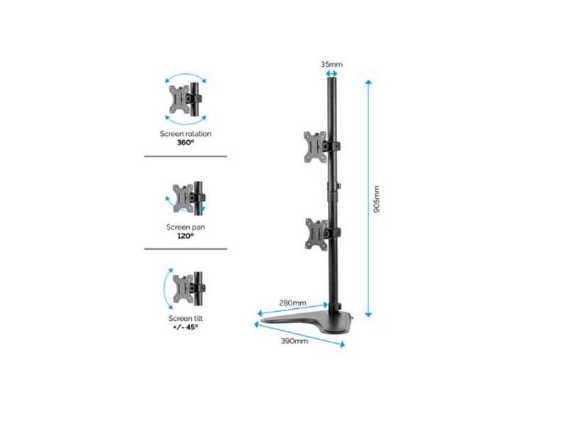 FELLOWES Nosači monitora Professional Series Freestanding ...