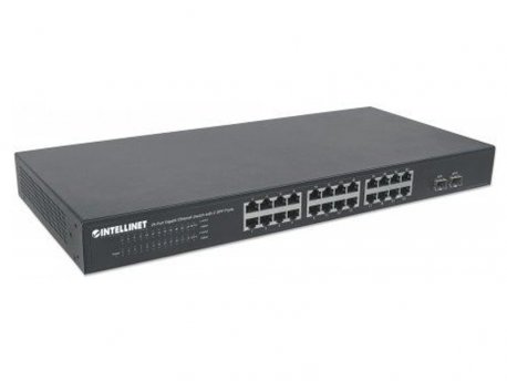 Mrežna oprema : INTELLINET 24-Port Gigabit Ethernet Switch,