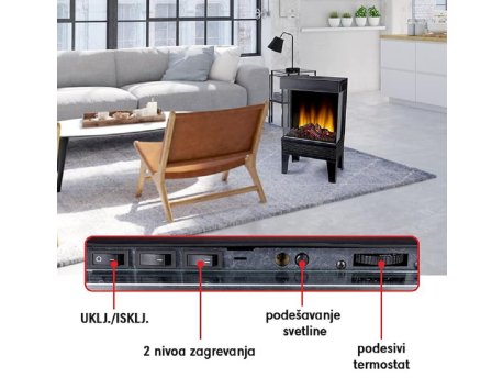 ClassicFire Elektricni kamin LUCCA | cena, akcija – Do ...