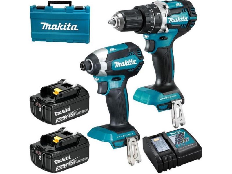 Setovi alata : MAKITA Set LXT-DHP484, DTD153, BL1830x2, DC18RC,