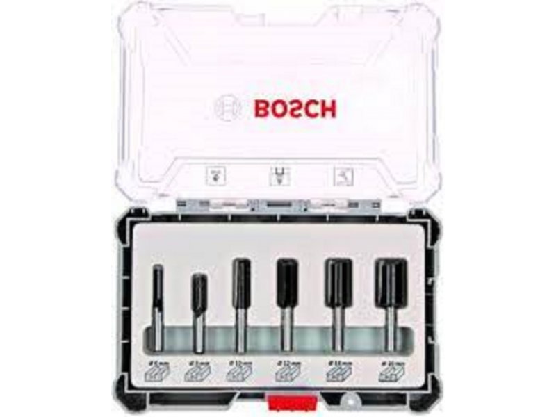 BOSCH Komplet ravnih glodala, 6 komada, držač od 8 mm 2607017466 ...