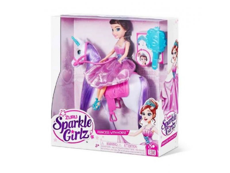 Igračke za devojčice : SPARKLE GIRLZ Lutka i konjić set