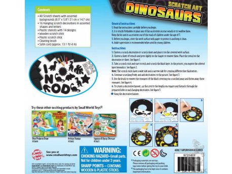 PERTINI Kreativni set ogrebi sliku dinosaurusa (37264)