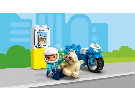 LEGO kocke : LEGO DUPLO 10967 Policijski motocikl