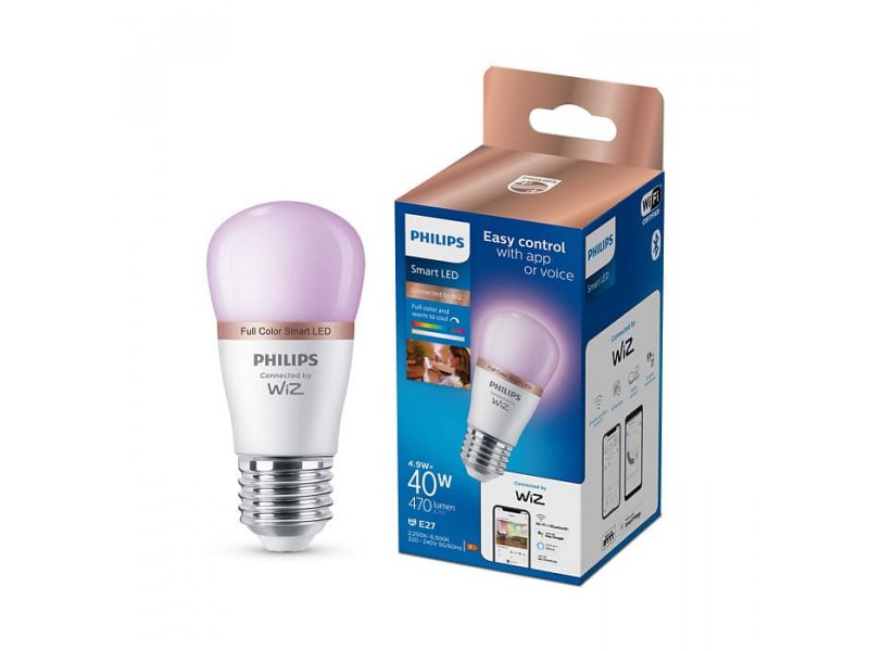 Sijalice : PHILIPS WiZ WFB 40W P45 E27 Smart LED sijalica