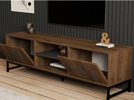 TV police : HOME LINE TV polica Shape Walnut