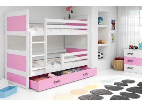 Kreveti : BALOO Bonny Krevet Na Sprat 190X80 Belo - Rozi ...