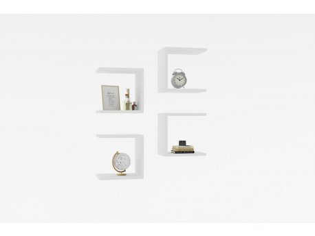 Police i komode : HANAH HOME Zidna polica Base White